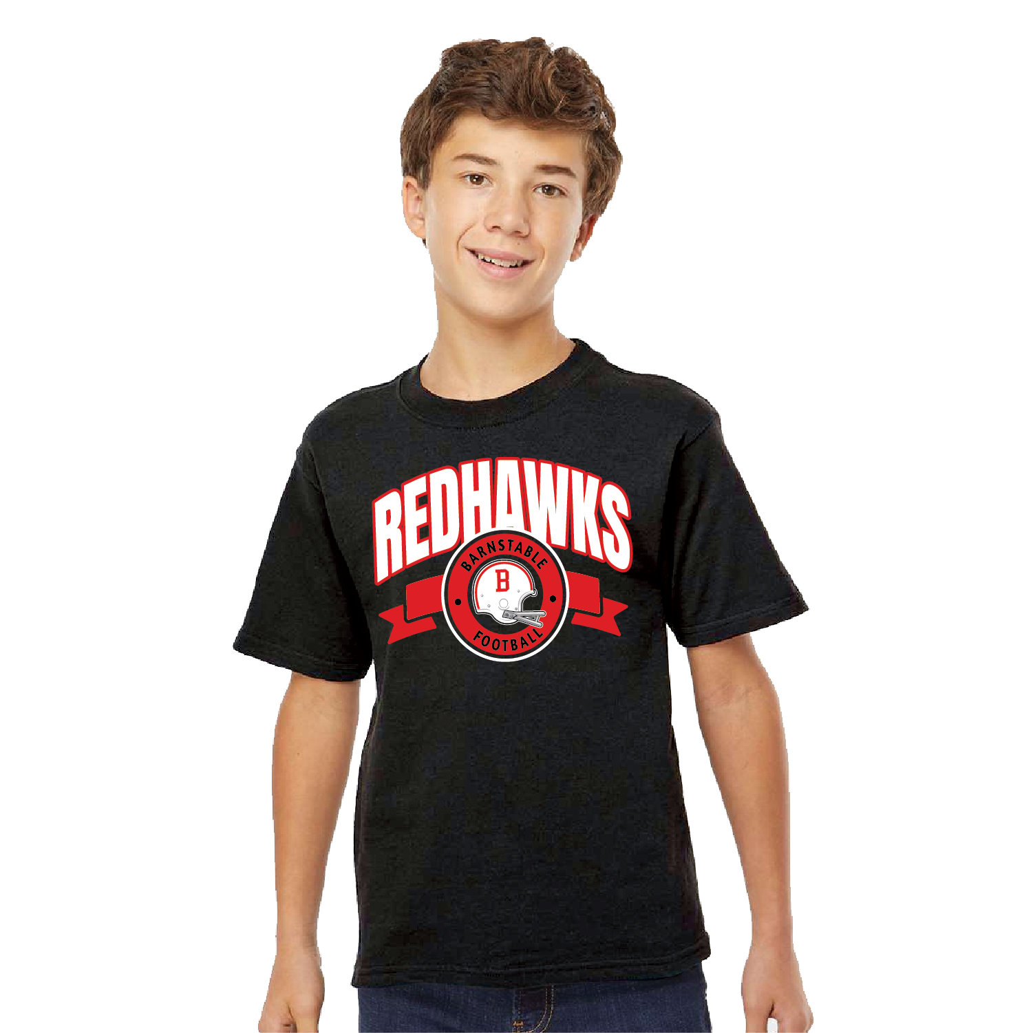 Barnstable Football - Banner - Youth Short Sleeve – Cape Hook Designs